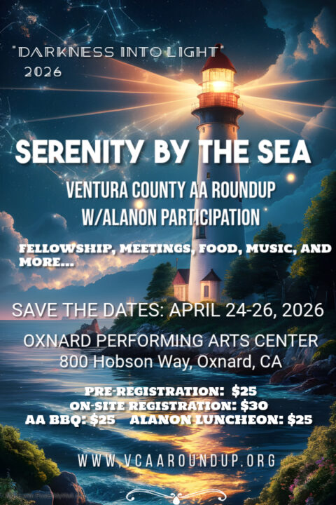 2026 Serenity By The Sea/Round-Up - Ventura County AA Roundup